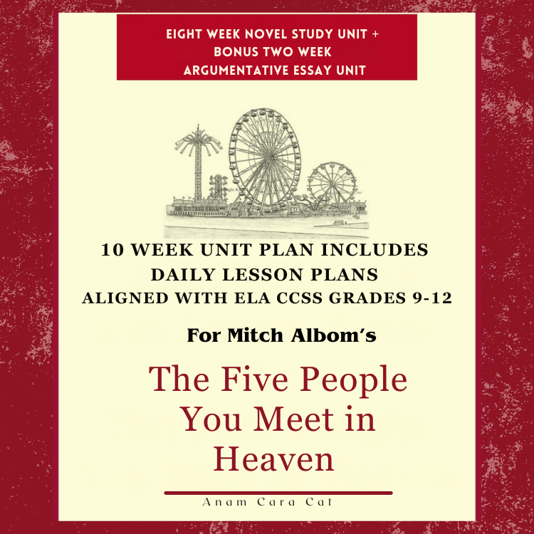 The Five People You Meet in Heaven UNIT + ALL LESSON PLANS Ten Week Un ...