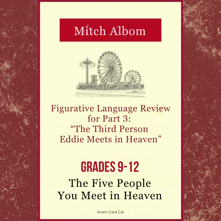 The Five People You Meet in Heaven Free Lesson Figurative Language Rev ...