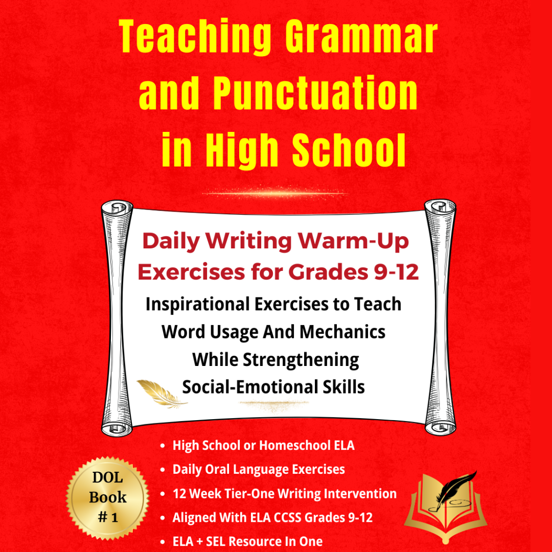 Grammar and Punctuation Lessons For High School Students | ELA + Socia ...