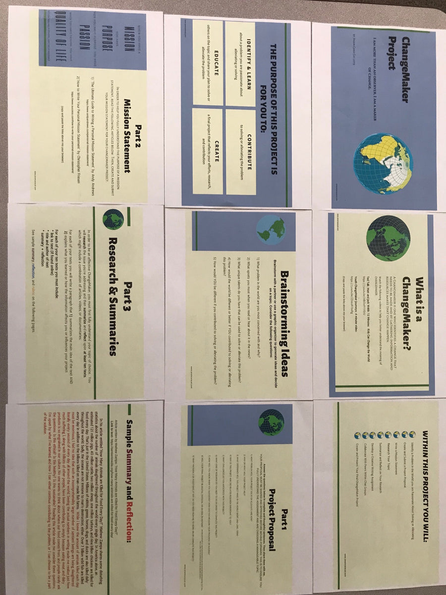 ChangeMaker or Passion Project | Secondary Unit | Project Based Learni ...